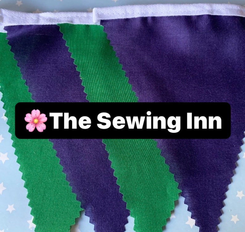 Banderines morados y verdes por metro. Ideal para Bodas, Fiestas ...