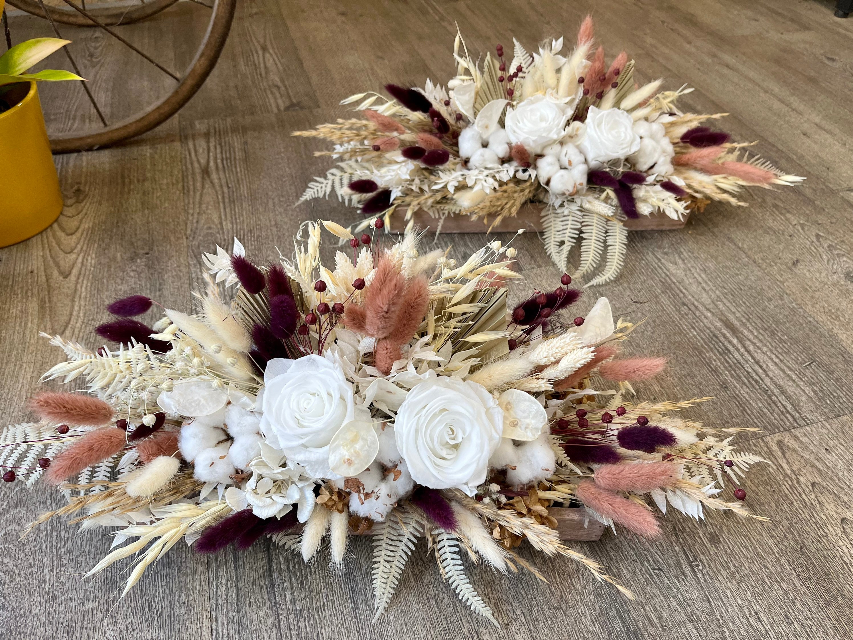 Trockenblumen Gesteck Langlich