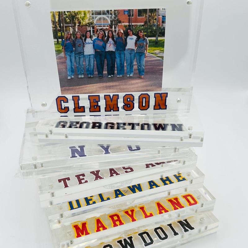 Acrylic Picture Frame With Custom Logo - Etsy