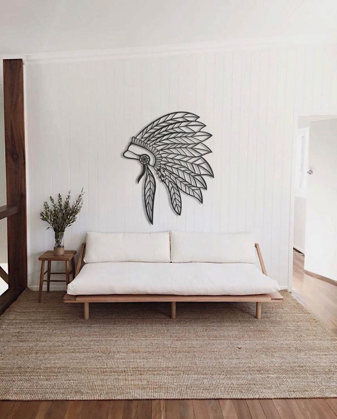 Native American Wall Decor, Metal Native American Headdress, American ...