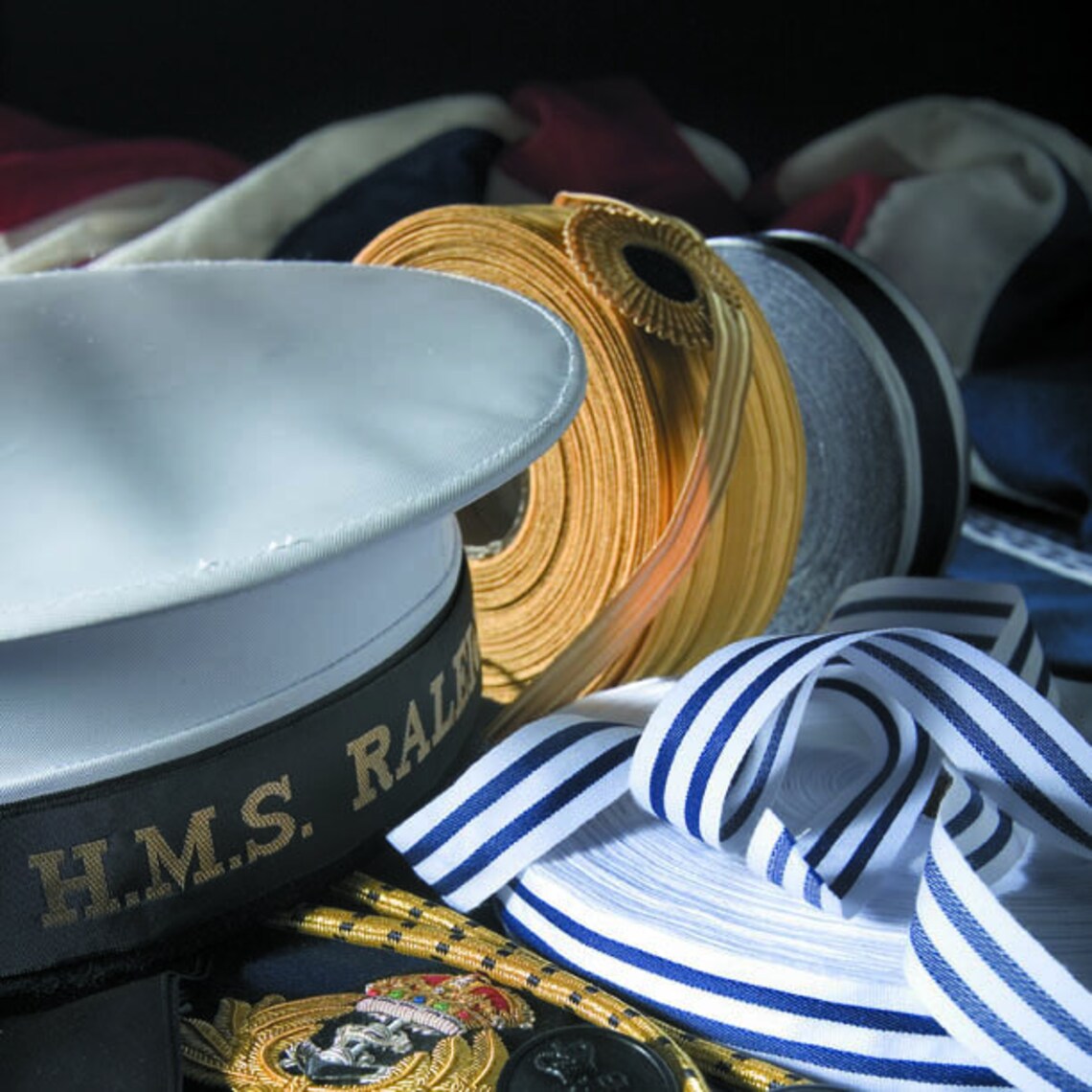 HMS Victorious Royal Navy Cap Tally Band Black and Gold - Etsy