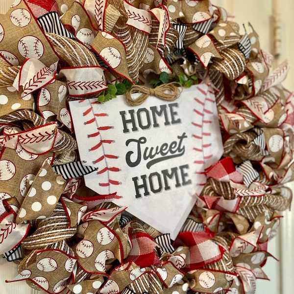 Baseball Wreath - Etsy
