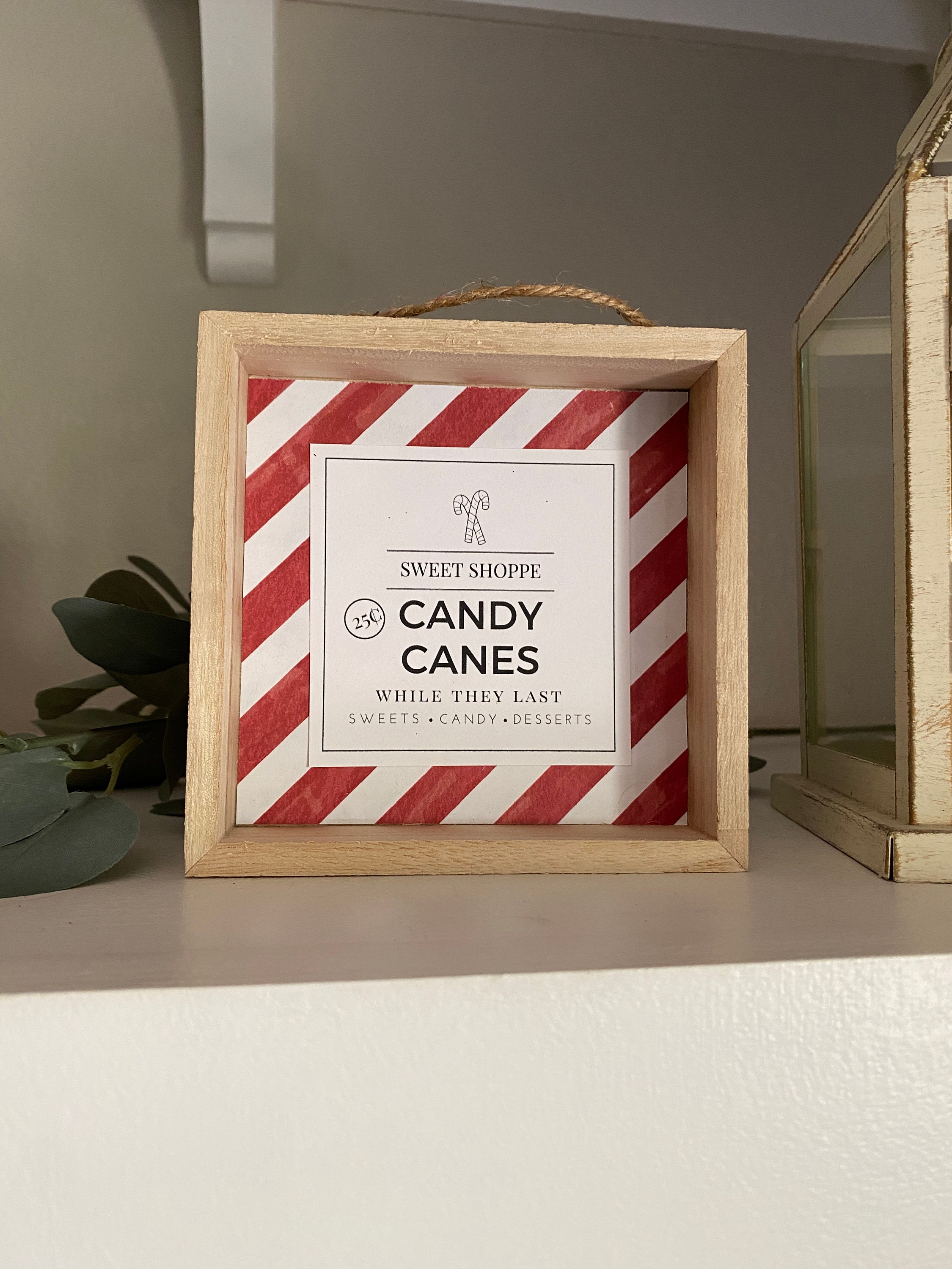 Candy Canes Display Sign - Etsy