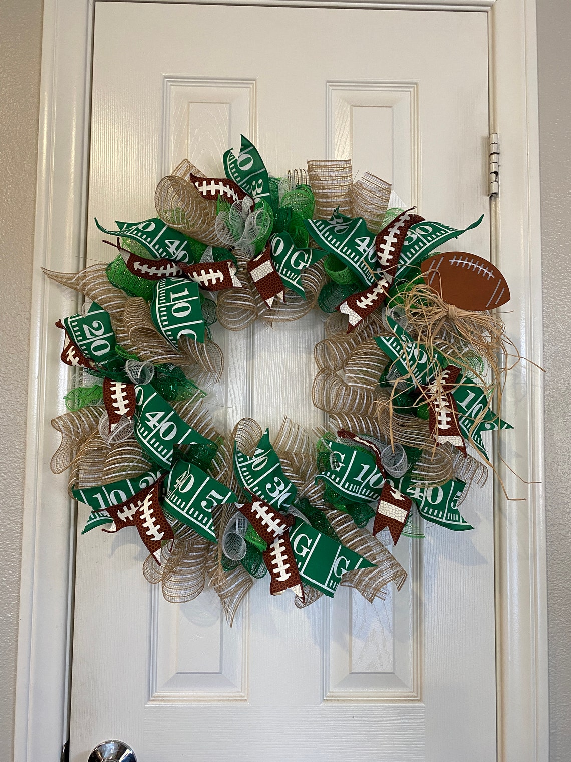Football Wreath - Etsy