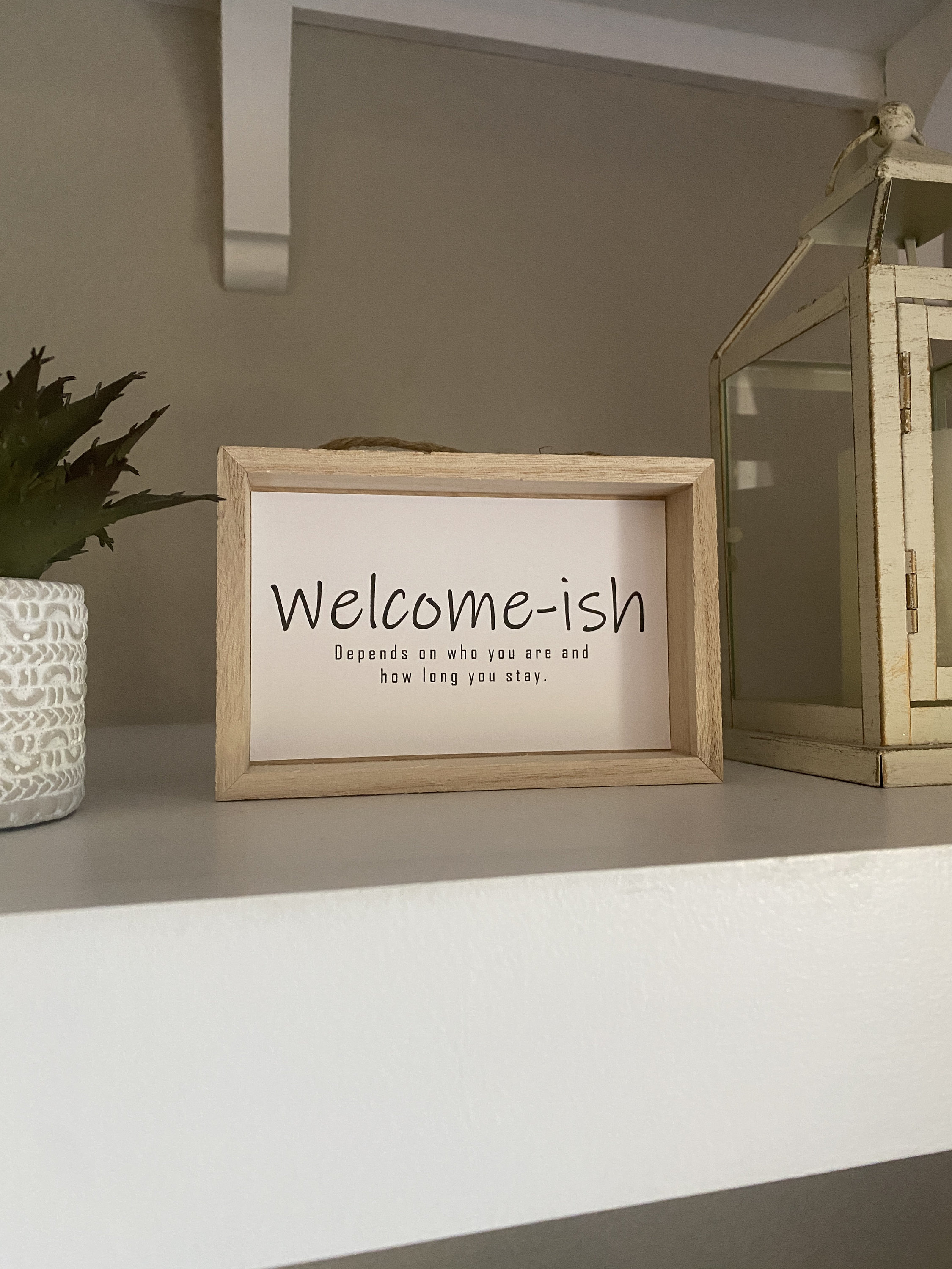 Welcome-ish Display Sign - Etsy