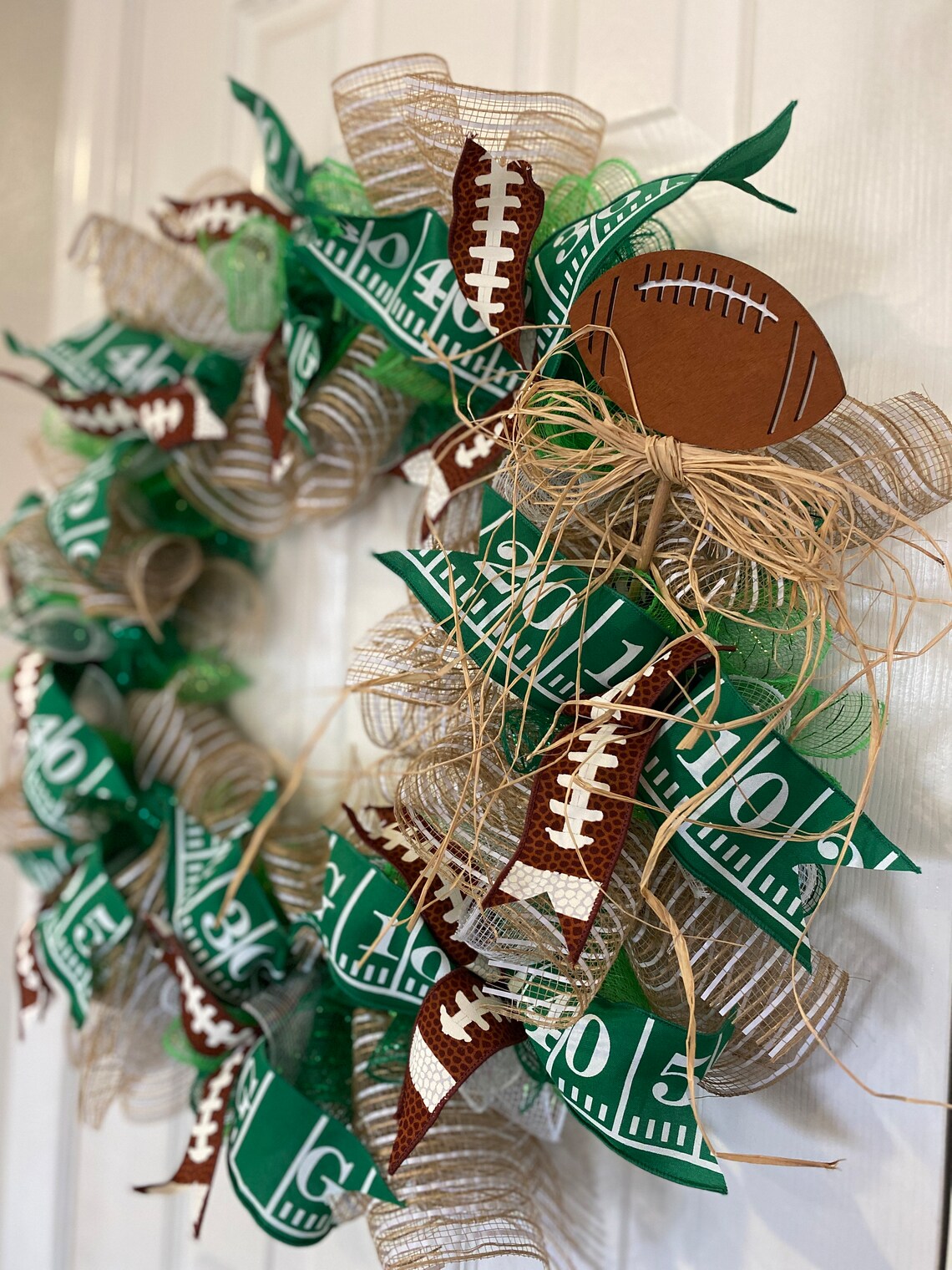 Football Wreath - Etsy