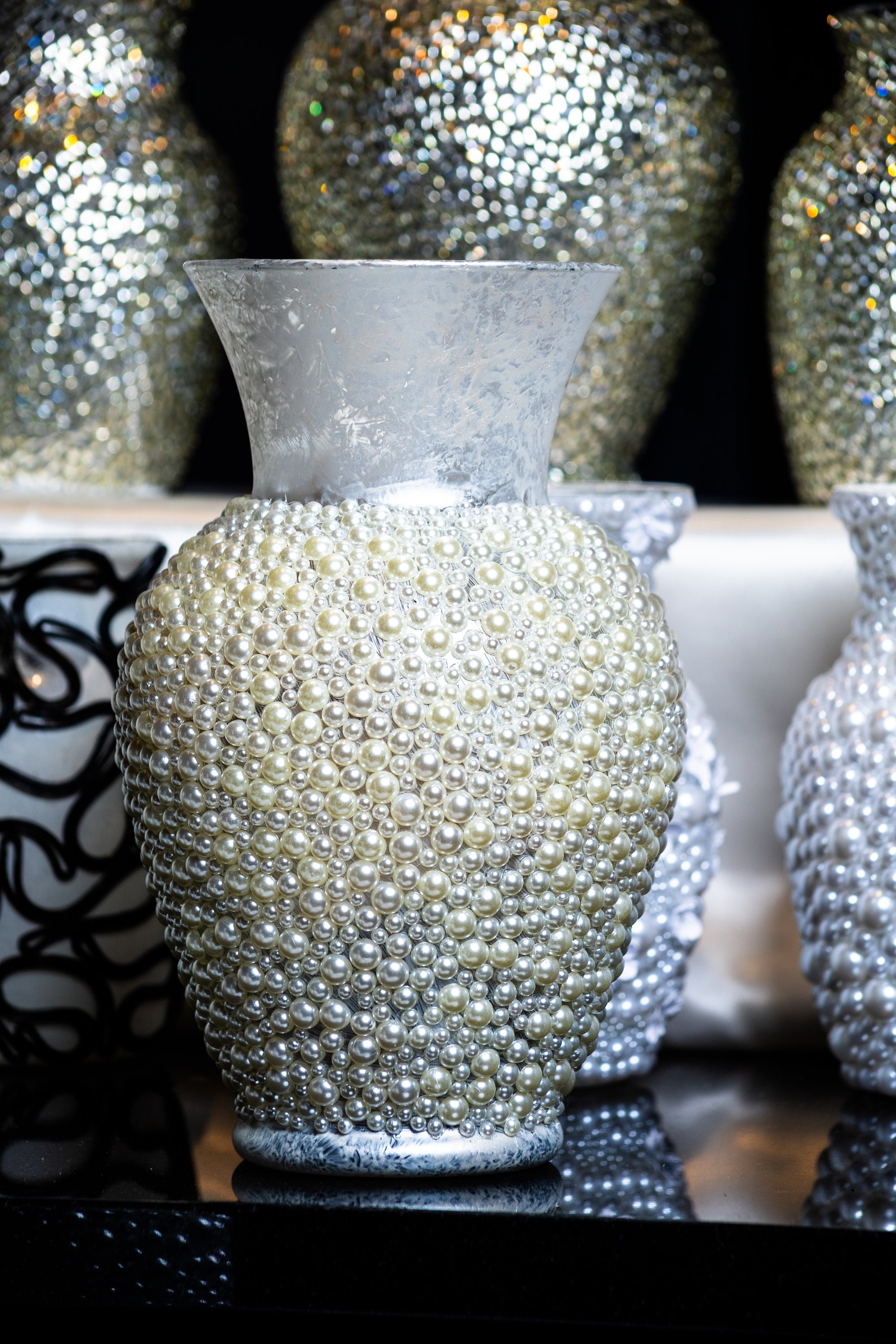 Wedding Table Centerpiece, Pearl Vase Table Decor, Party Wedding ...