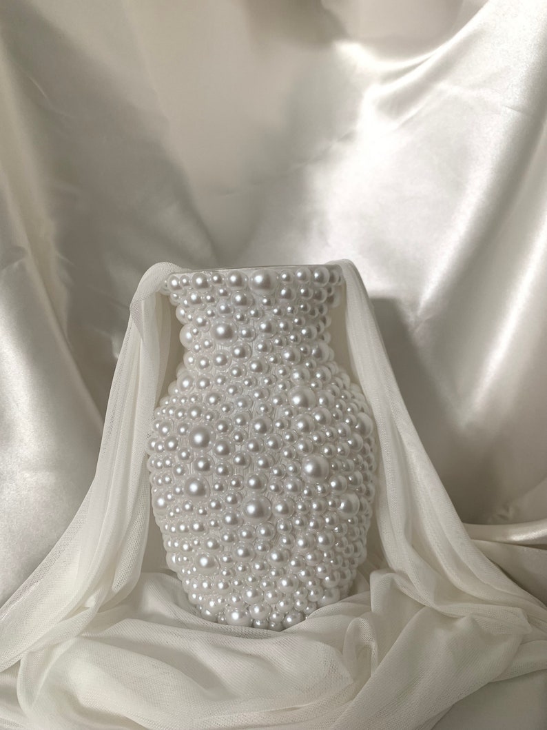 Wedding Table Pearl Centerpiece Pearl Vase Table Decor Party - Etsy