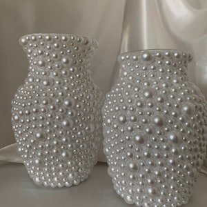 Wedding Table Pearl Centerpiece, Pearl Vase Table Decor, Party Wedding ...
