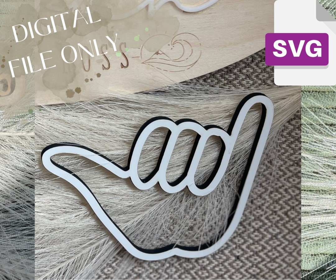 Shaka Surfer Beach SVG Digital File | Personalized Surfer-inspired ...