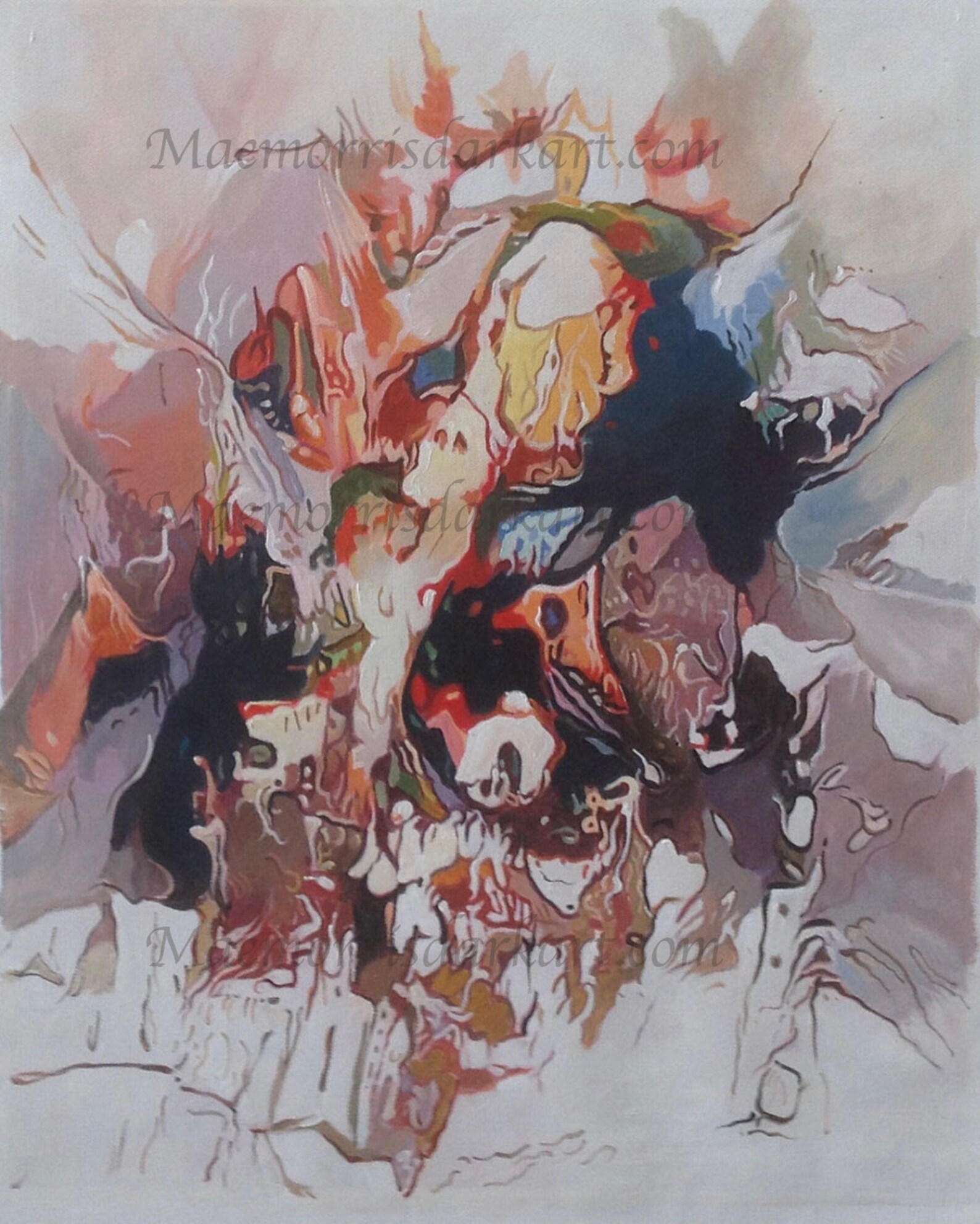 Dark Art Gothic Art Prints of Original Oil Abstract Painting | Etsy