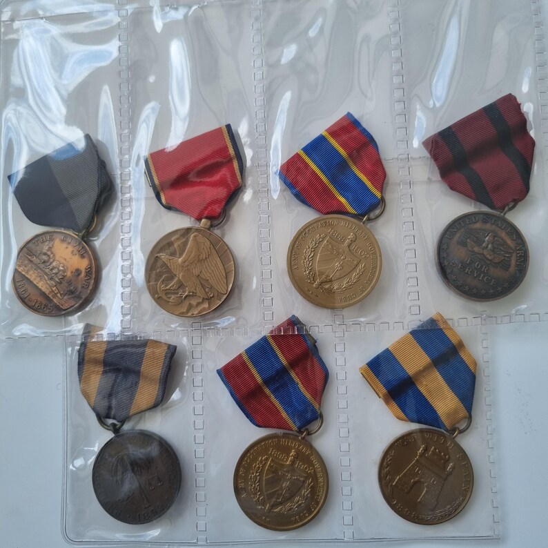 Selection of Old US Medals, Chose From Two Navy and Five Other Military ...