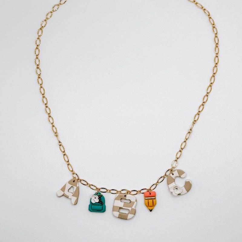 Clay Charm Necklace - Etsy