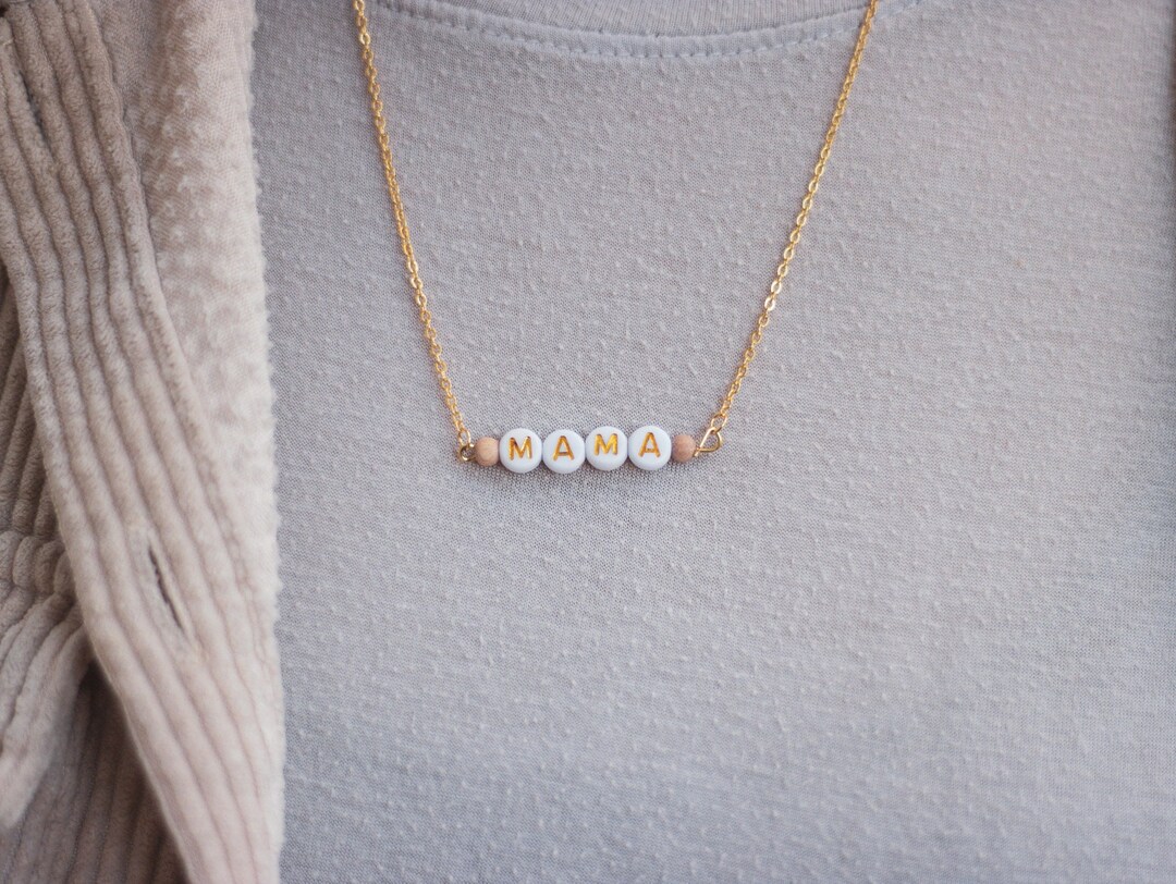 Diffuser Word Bar Necklace Made With Rosewood and Gold Plated and ...