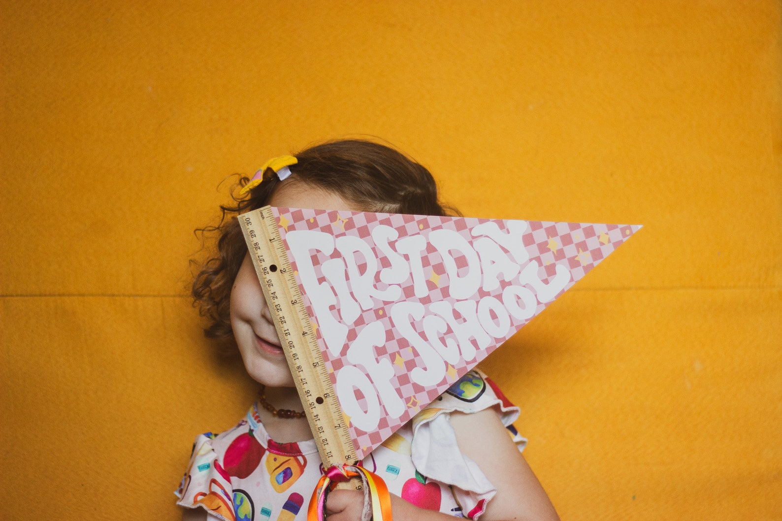 Back to School DIY Printable Photo Prop First Day of School Flag Back ...