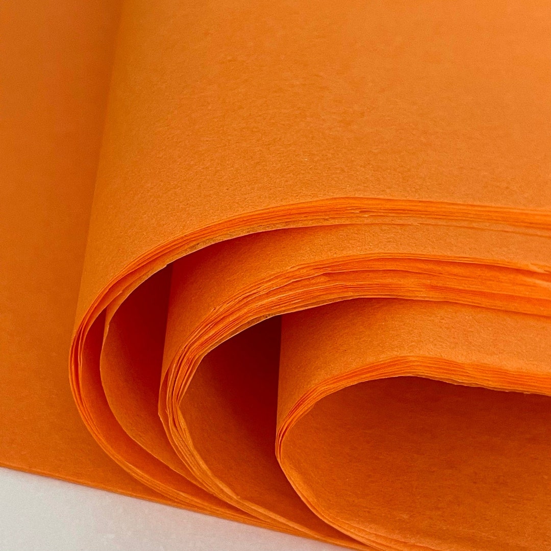 Tissue Paper Sheets Orange Tangerine Gift Wrap Product Package Tissue ...