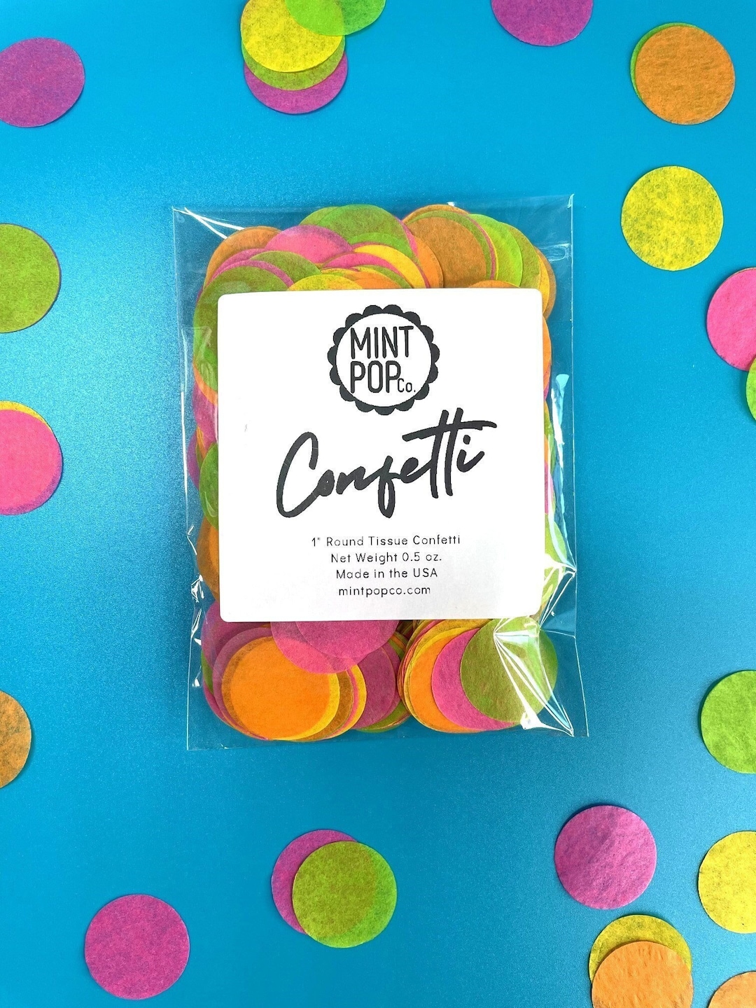 Tissue Paper Confetti, Bright Party Decor, Balloon Confetti, Rainbow ...