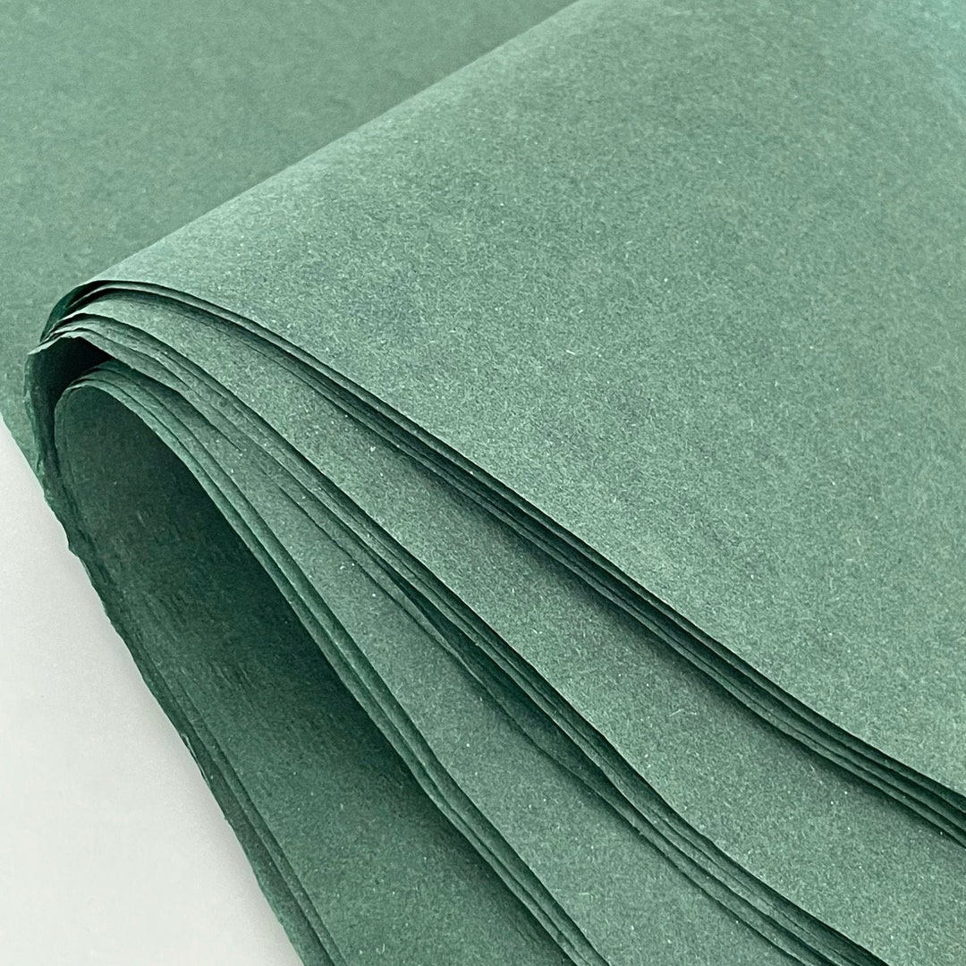 Forest Green Tissue Paper, Earthy Gift Wrap, Decoupage Tissue Paper ...