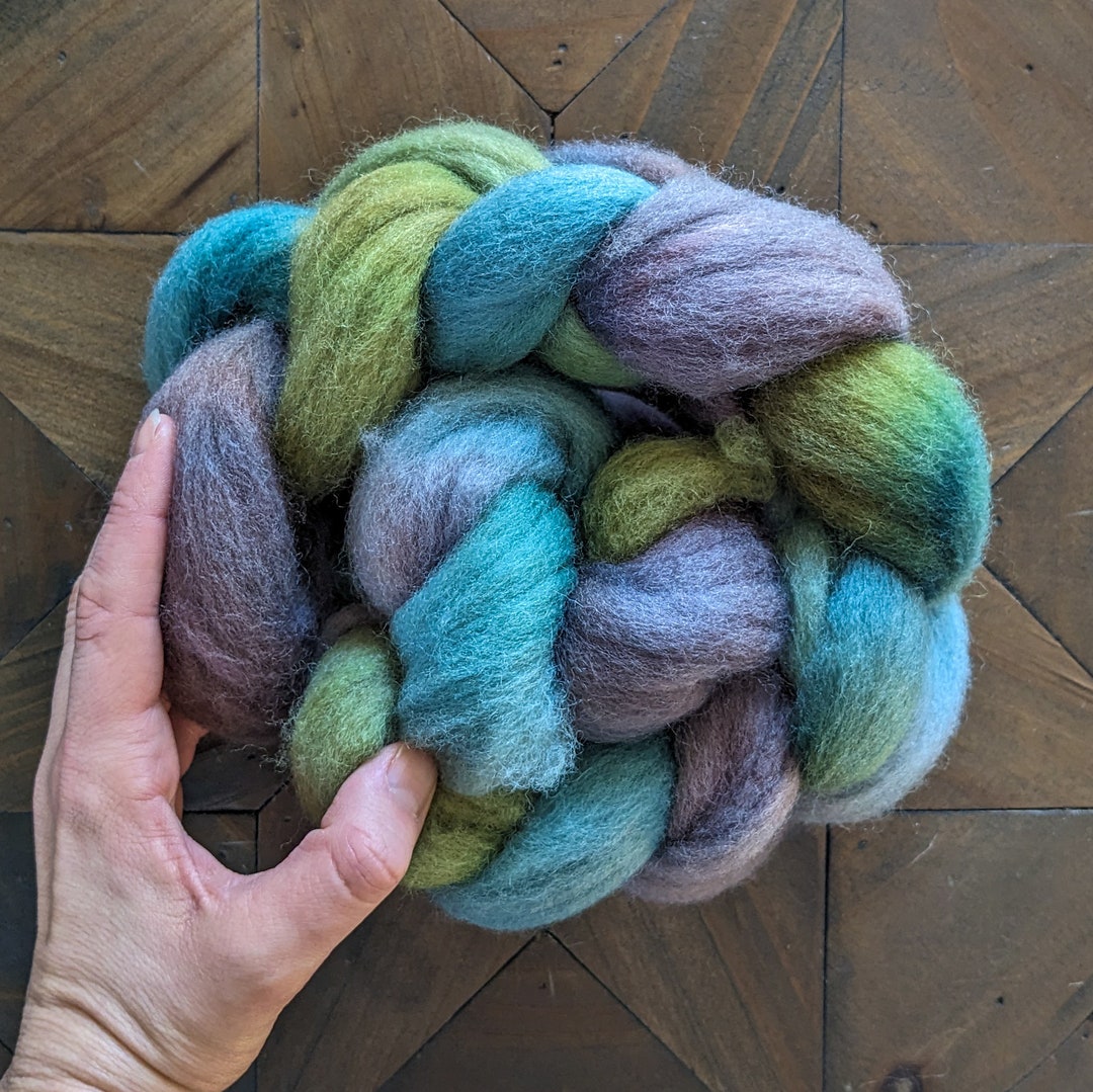 Corriedale Combed Top in Mystic Forest, Corriedale Wool, Corriedale ...