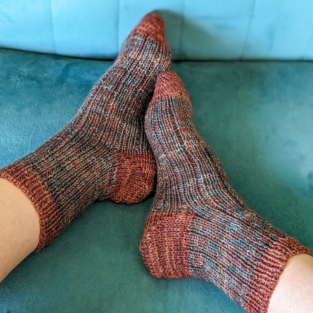 Essential DK Socks Knitting Pattern, Sock Pattern Knitting, DK Weight ...