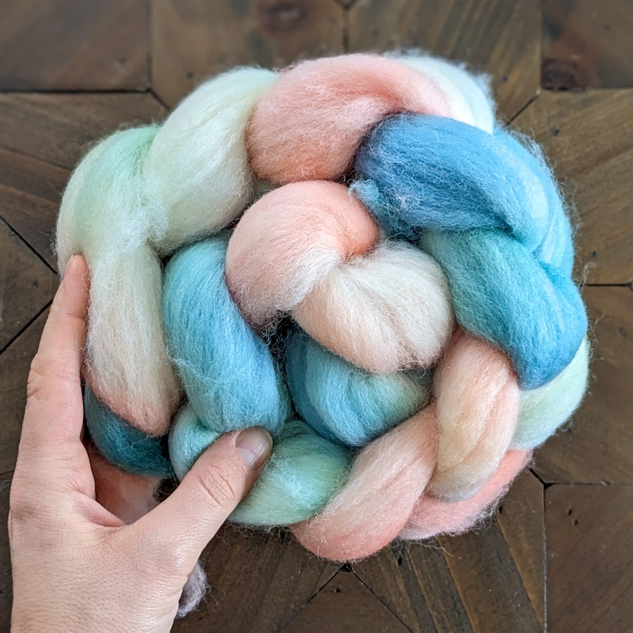 Corriedale Combed Top in Peach Breeze, Corriedale Wool, Corriedale ...