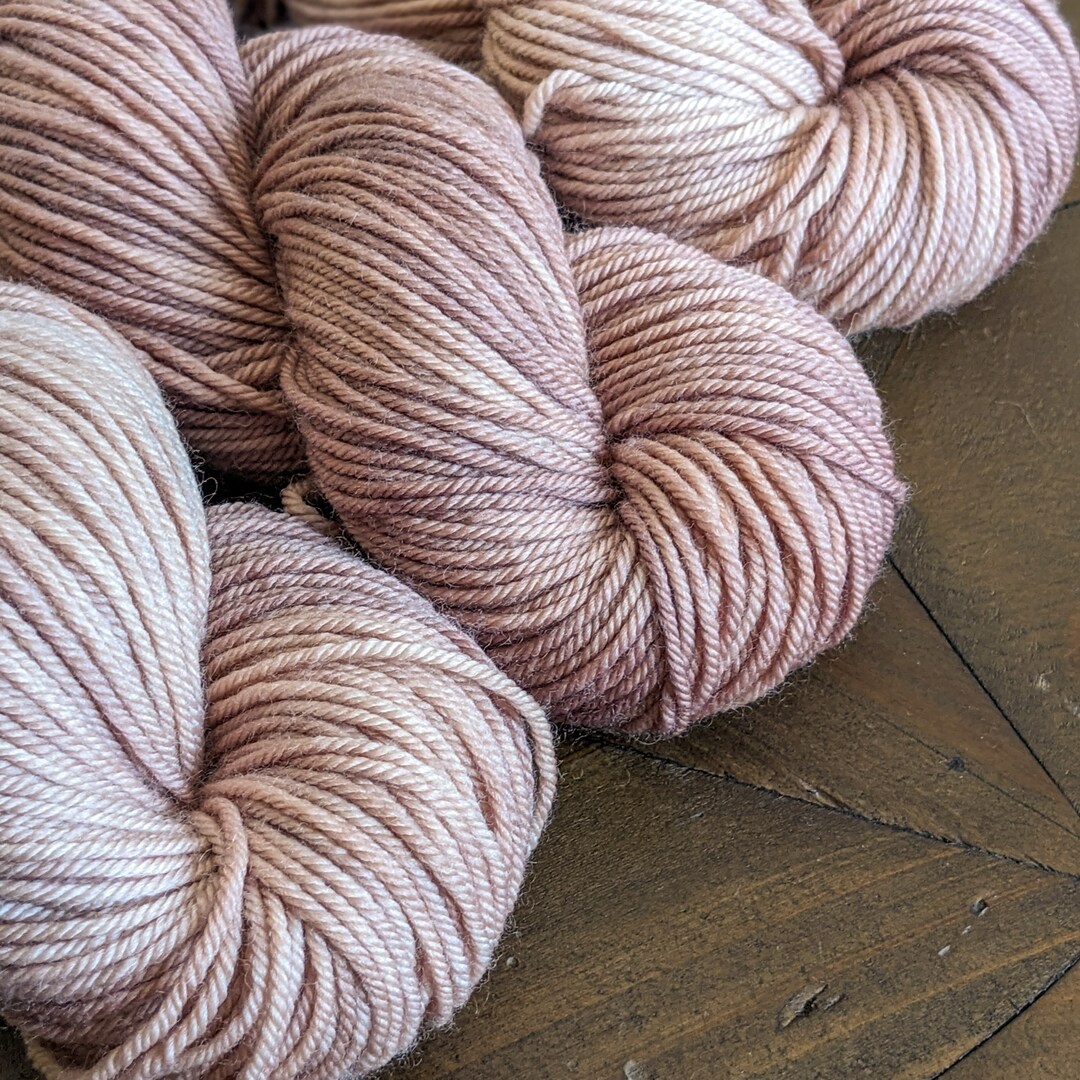 Merino DK Yarn in Peony, Hand Dyed Yarn, Superwash DK Weight Yarn ...