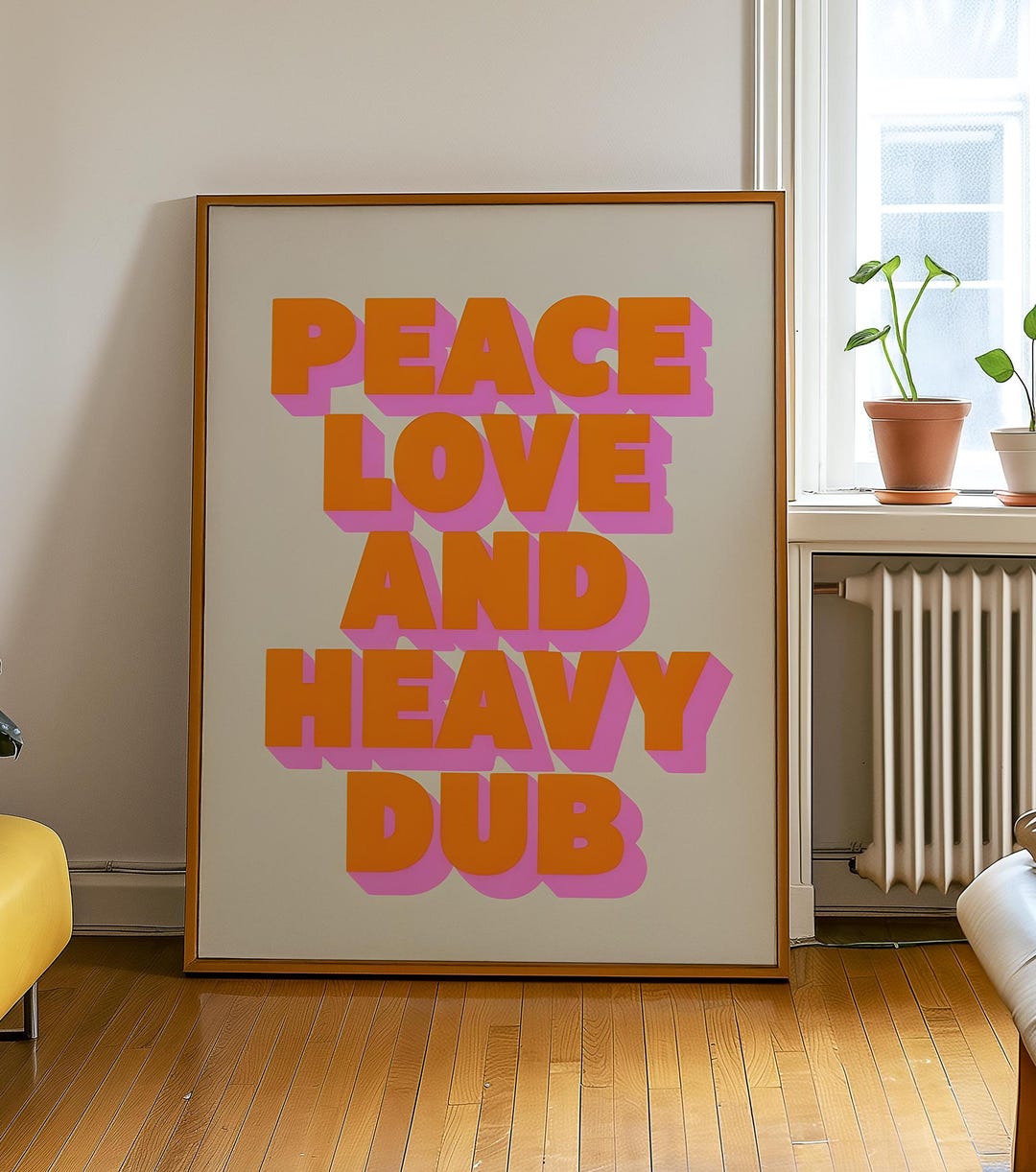 Peace Love and Heavy Dub Poster Rave Poster EDM Poster Rave Gift DJ ...