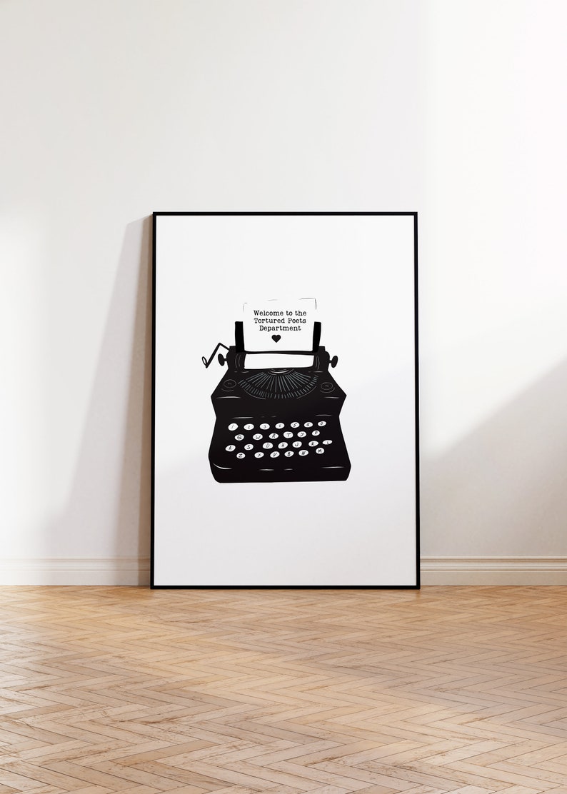The Tortured Poets Department Print Taylor Swift Wall Print Neutral ...