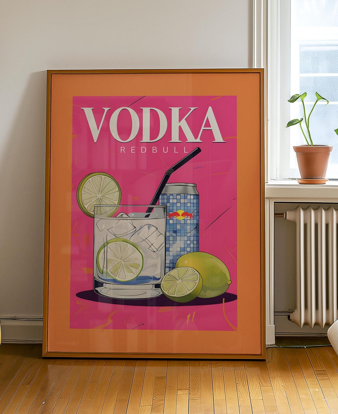 Vodka RB Poster Cocktail Poster Bar Cart Accessories Bar Cart Wall Art ...