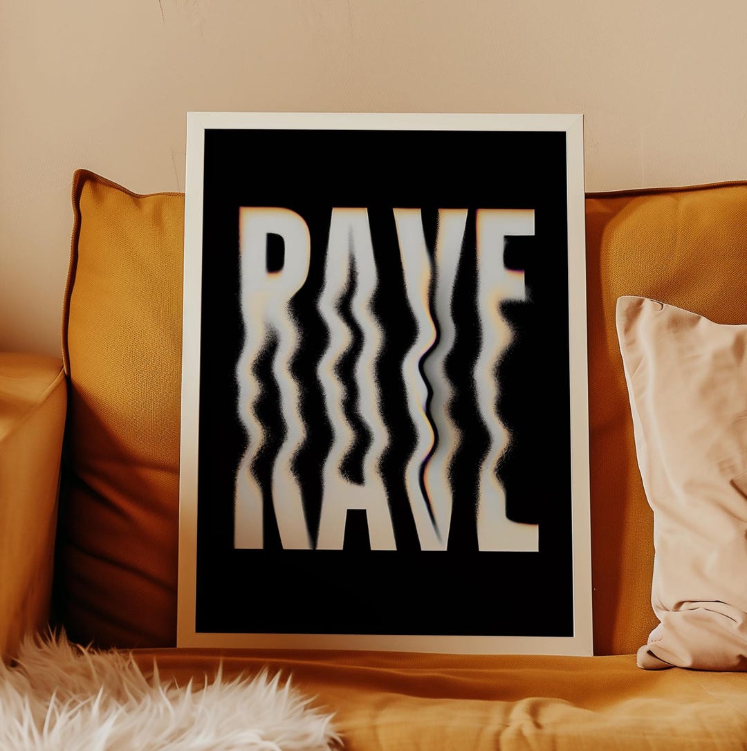 Rave Poster Rave Wall Art EDM Poster EDM Merch Rave Accessories ...