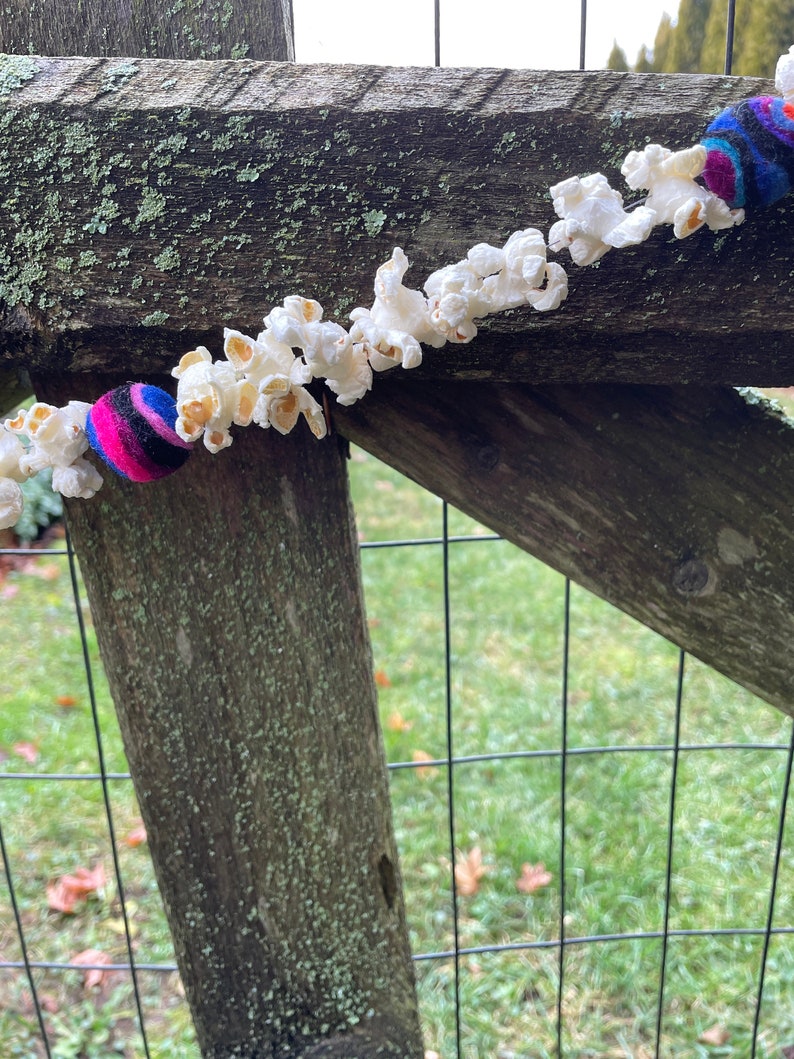 Hand Strung Popcorn Garland Strand for Birds Edible Garland - Etsy