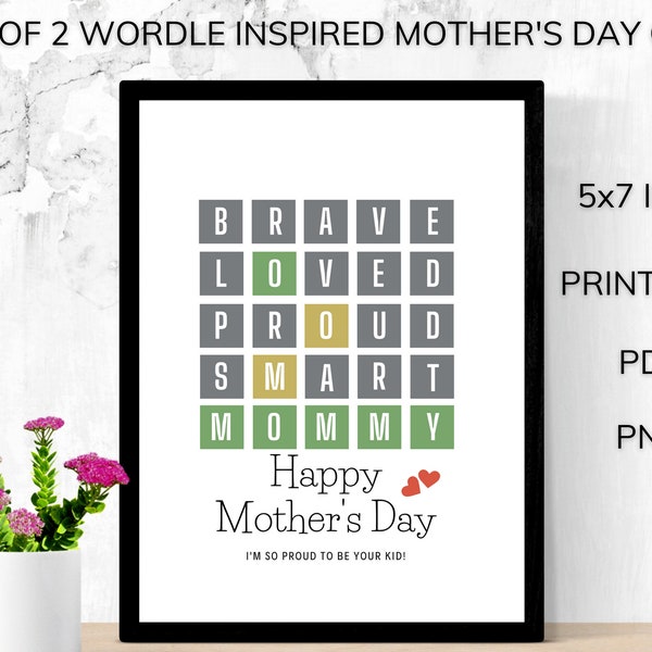 Wordle Template Card - Etsy