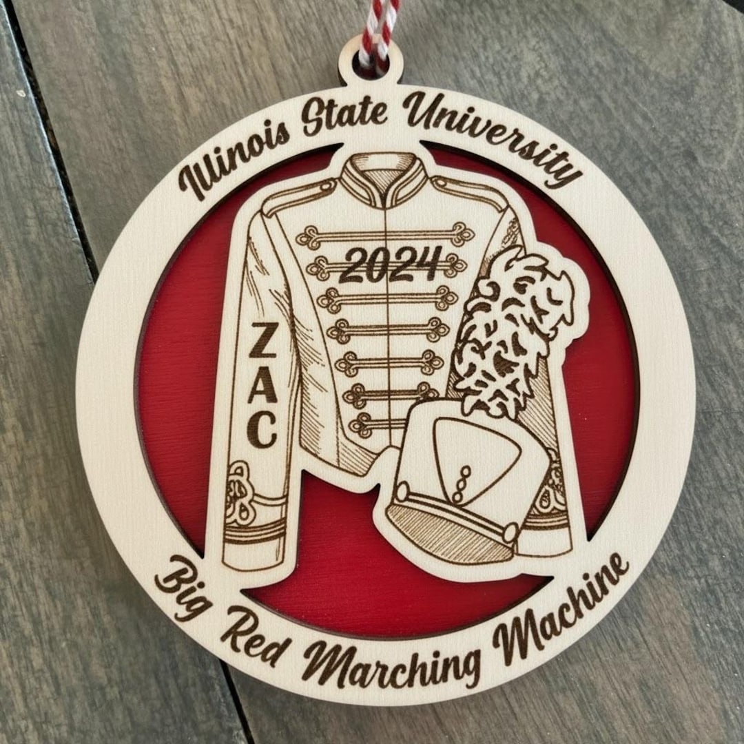 Personalized Marching Band Layered Wood Ornament, Custom Name Marching ...