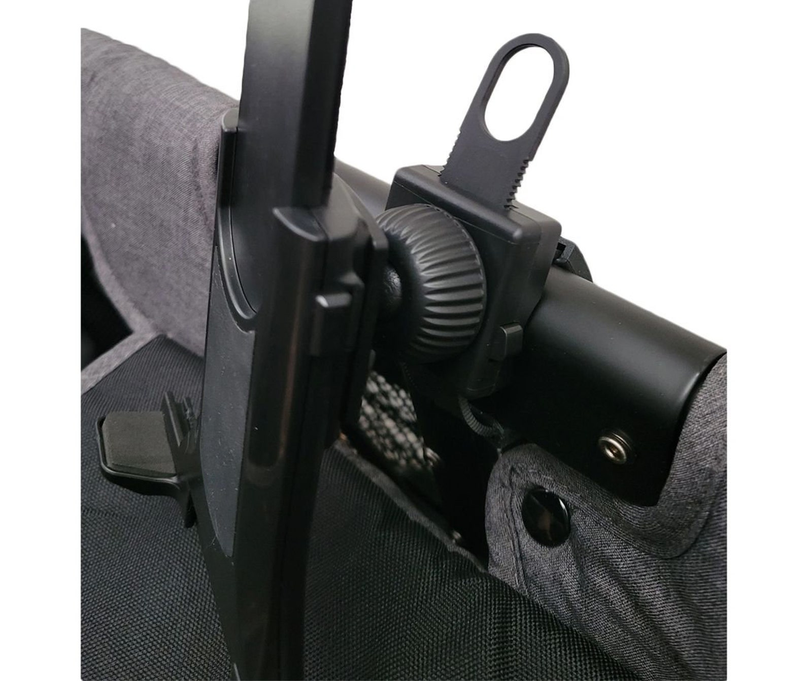 Tablet & Phone Holder Stroller Wagon on the Go Kid Shows Working Out ...