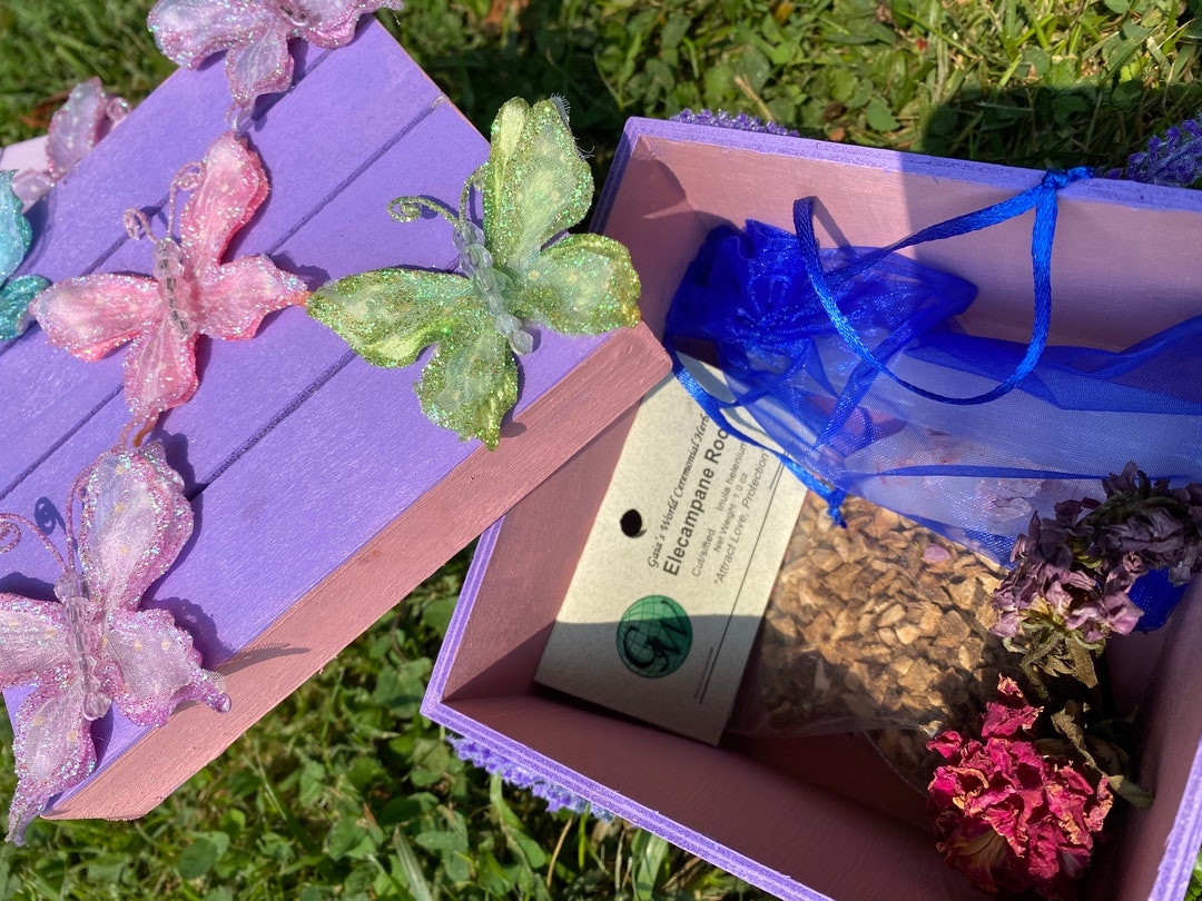 Handmade Box For Crystals / Anything with mystery herb and crystal ...