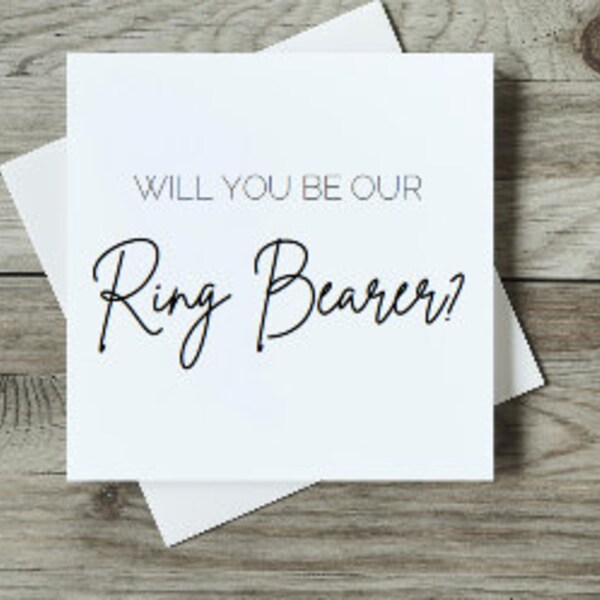 Ring Bearer Proposal Template - Etsy