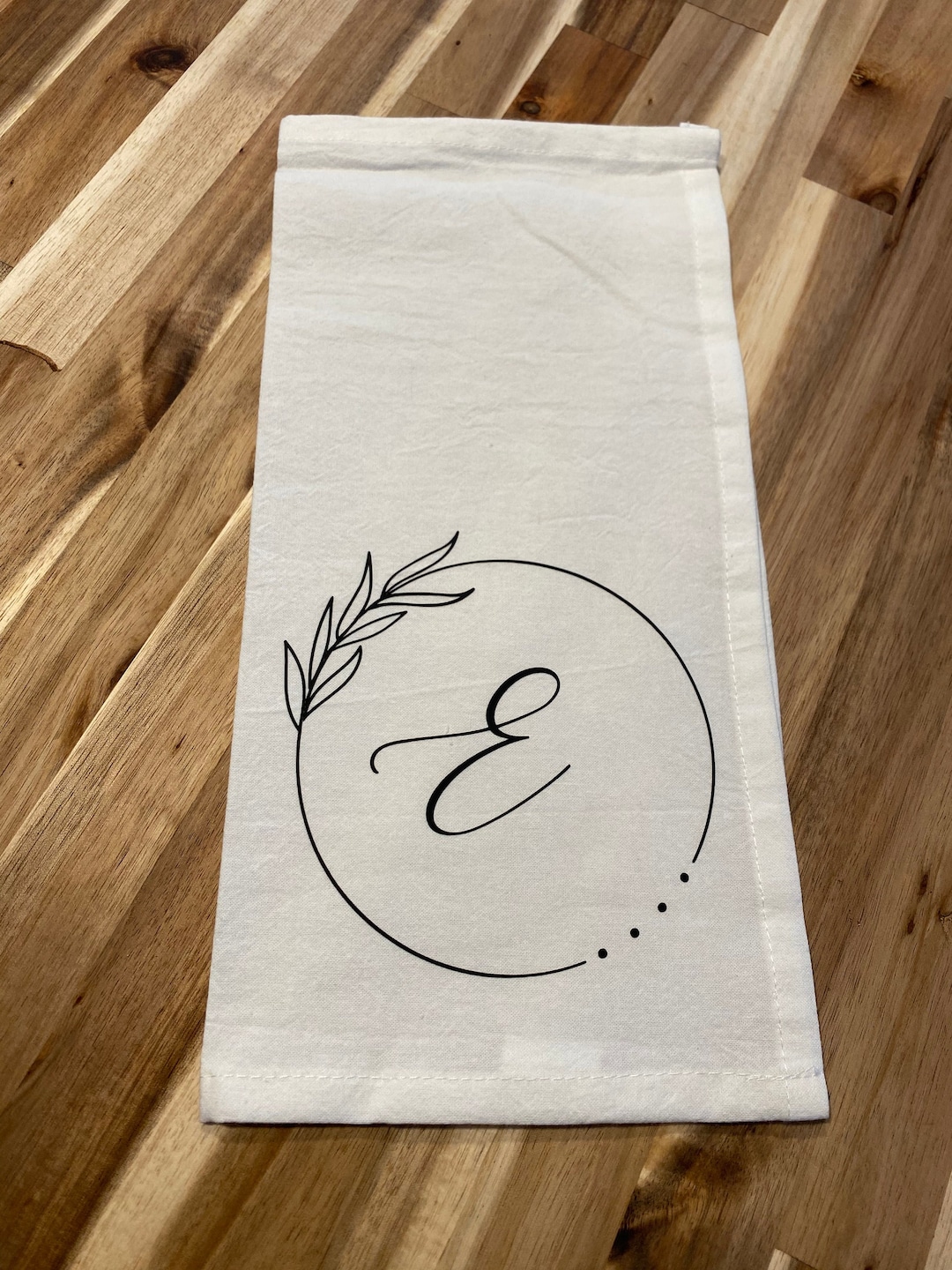 Personalized Tea Towel, Monogram, Initial Dish Towel, Wedding Towel ...