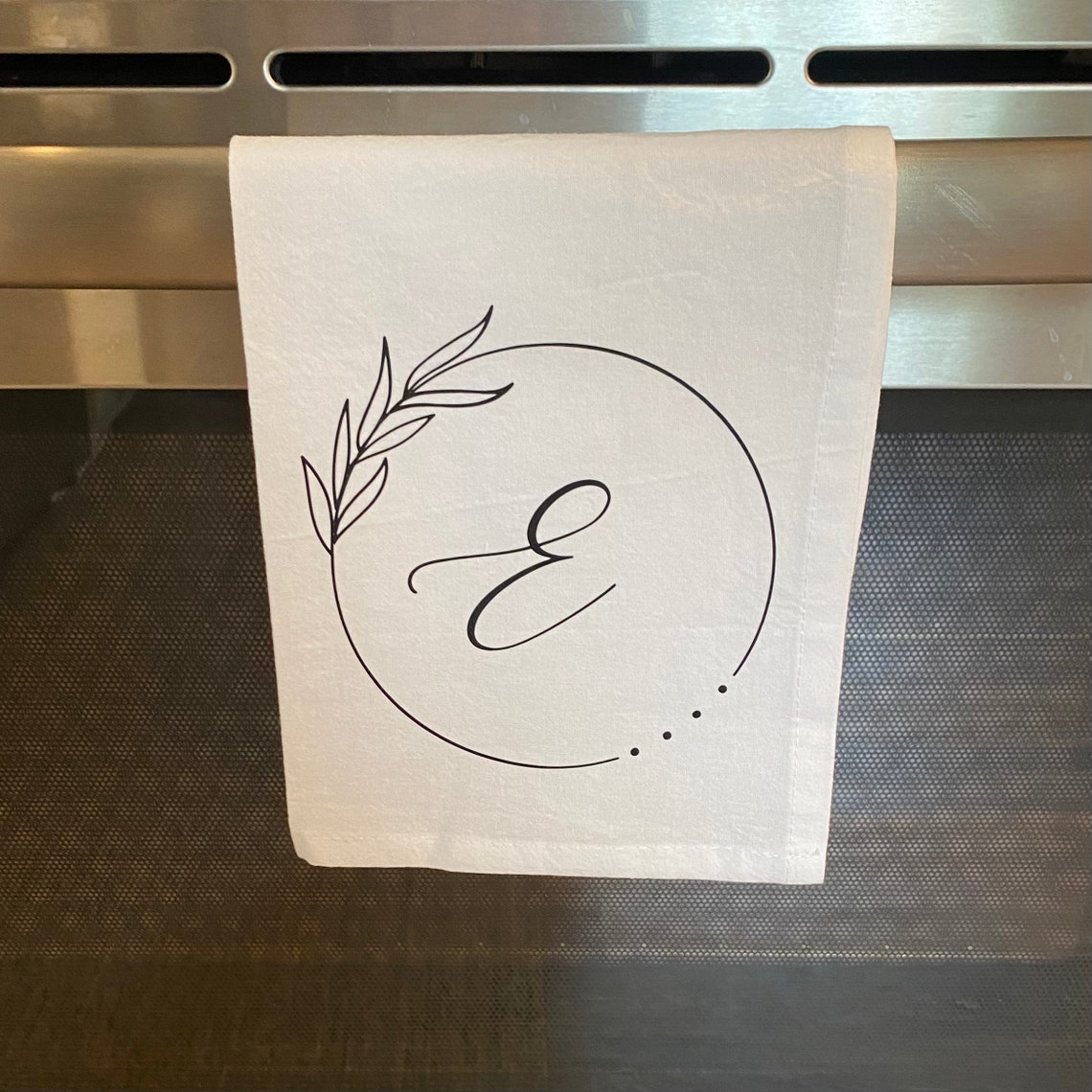 Personalized Tea Towel, Monogram, Initial Dish Towel, Wedding Towel ...