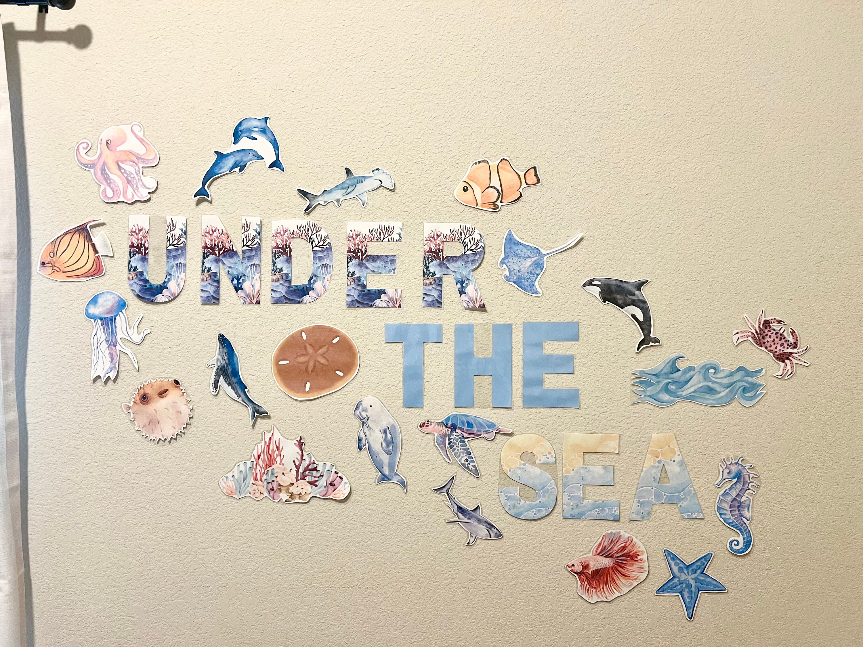 Under the Sea Bulletin Board, Homeschool Decor, Ocean Decor, Bulletin ...