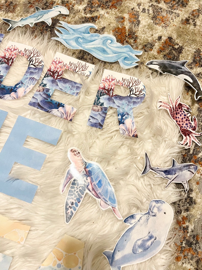 Under the Sea Bulletin Board, Homeschool Decor, Ocean Decor, Bulletin ...