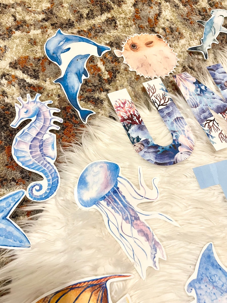 Under the Sea Bulletin Board, Homeschool Decor, Ocean Decor, Bulletin ...