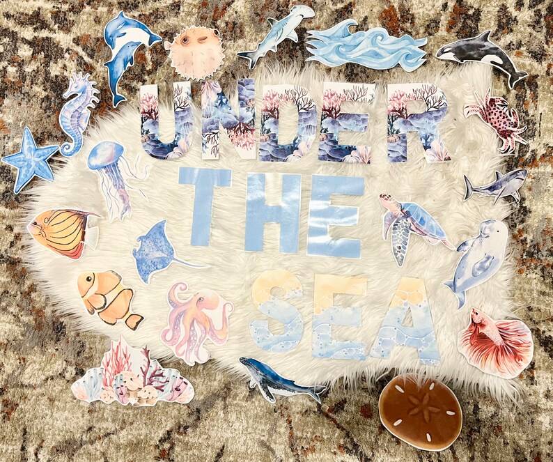 Under the Sea Bulletin Board, Homeschool Decor, Ocean Decor, Bulletin ...