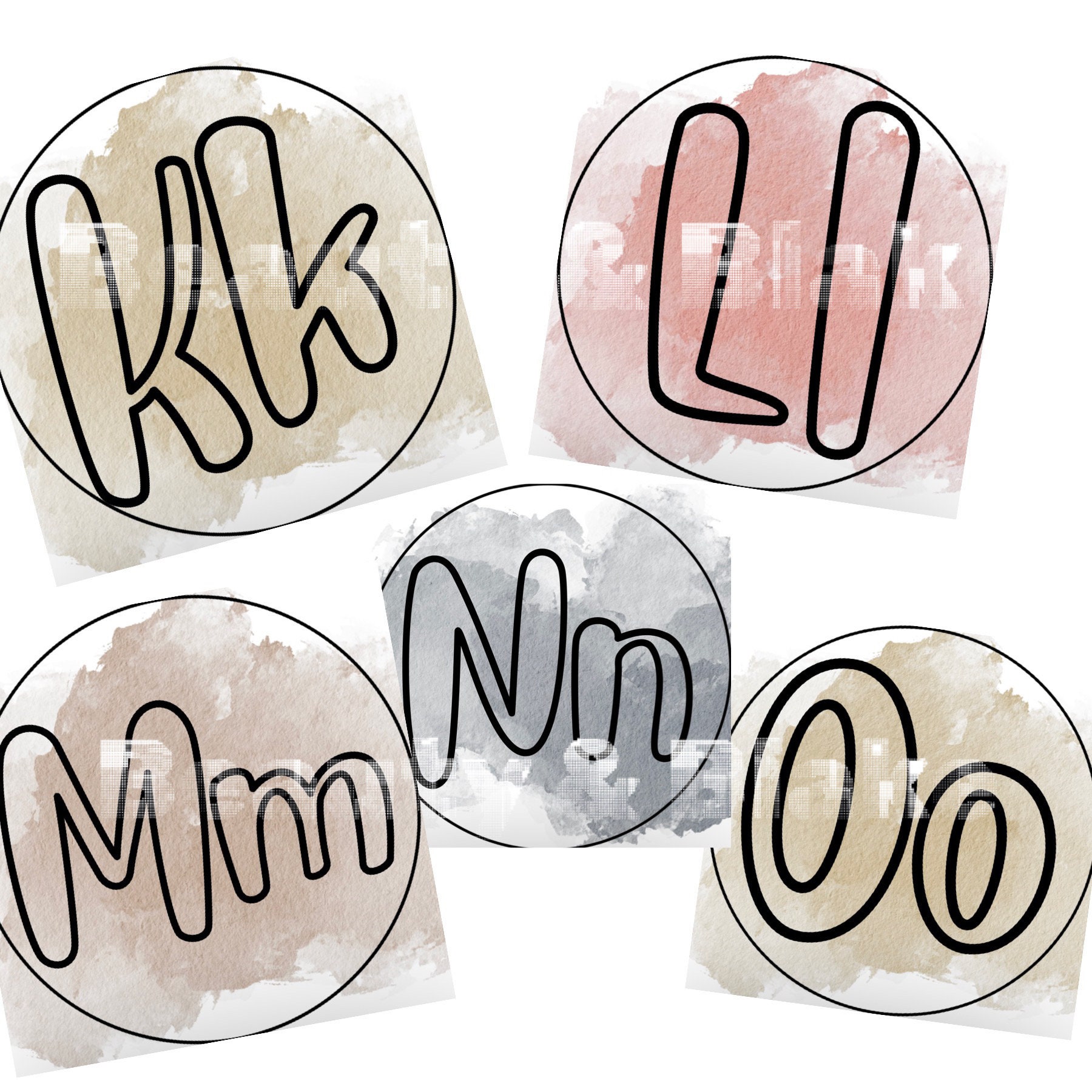 Alphabet Circles Alphabet Banner Homeschool Classroom Decor - Etsy