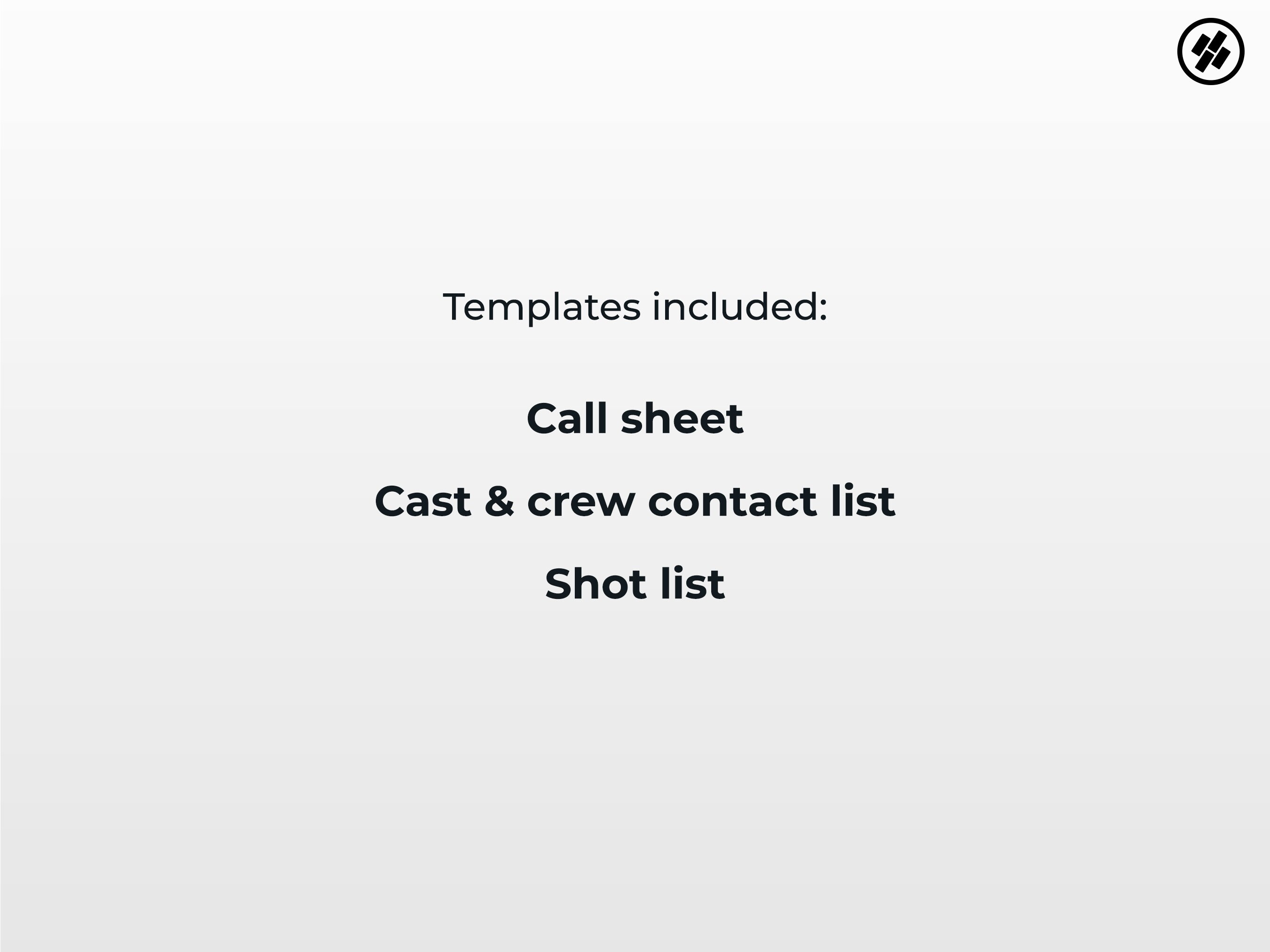 Starter Production Template Kit for Filmmakers | Google Sheets - Etsy