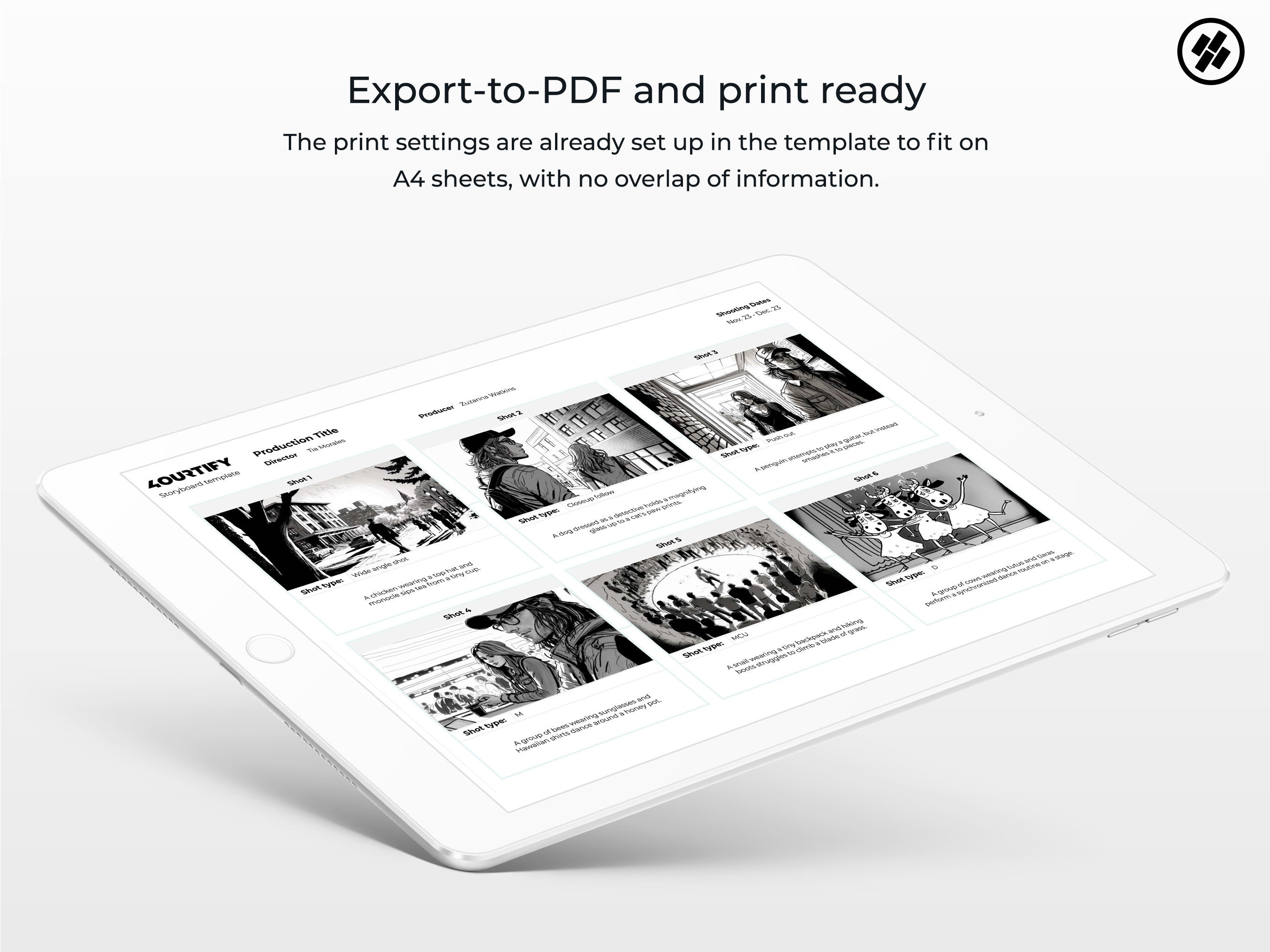 Storyboard Template for Filmmakers | Google Sheets - Etsy