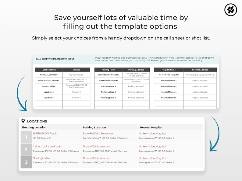 Standard Production Template Kit for Filmmakers | Google Sheets - Etsy
