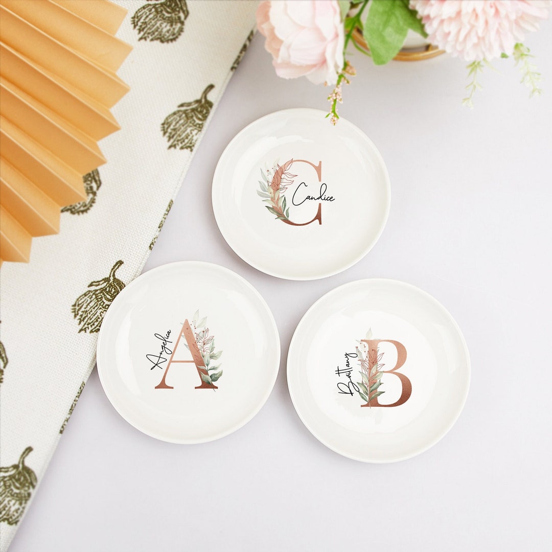 Personalized Name Ring Dish,perfect Bridesmaid Gifts,custom Initials ...
