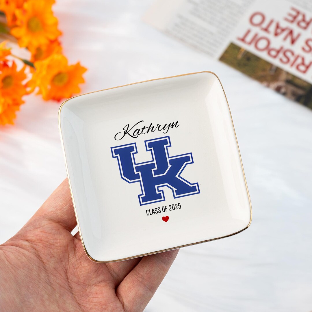 Personalized University Graduation Jewelry Dish,custom University ...
