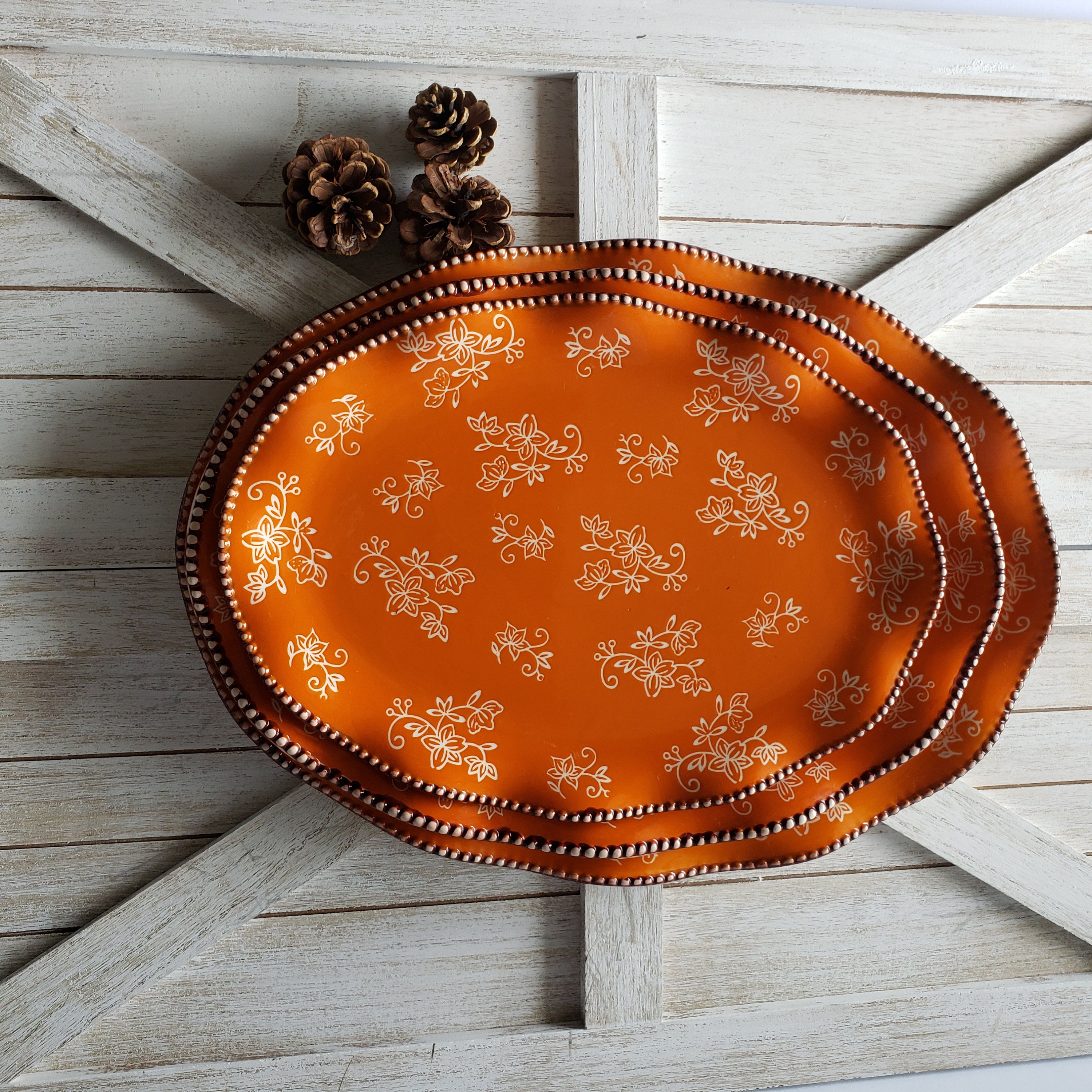 Dining & Serving Kitchen & Dining Temptations Floral Lace Scalloped ...