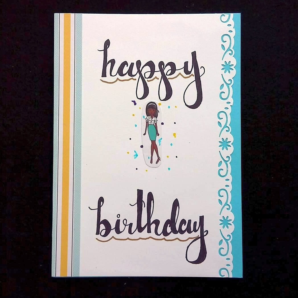 Birthday Pretty in the City of Seattle 5x7 Greeting Card With Envelope ...